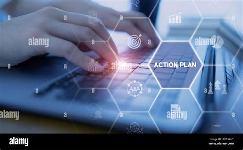 Business Action Plan Concept Business Annual Plan And Development For