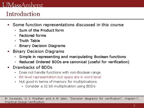 Class Presentation On Binary Moment Diagrams By Krishna