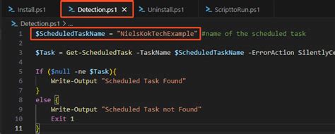 Schedule Powershell Script Intune Nielskoktech