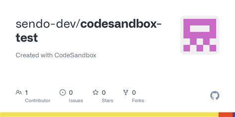 Github Sendo Devcodesandbox Test Created With Codesandbox