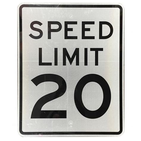 “speed Limit 20 Mph” Sign Air Designs