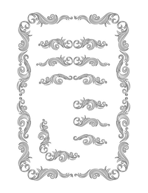 Frame Classic Floral Stock Image Vectorgrove Royalty Free Vector