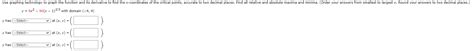 solved use graphing technology to graph the function and its