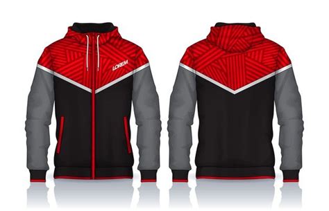 Premium Vector Hoodie Shirts Templatejacket Designsportswear Track