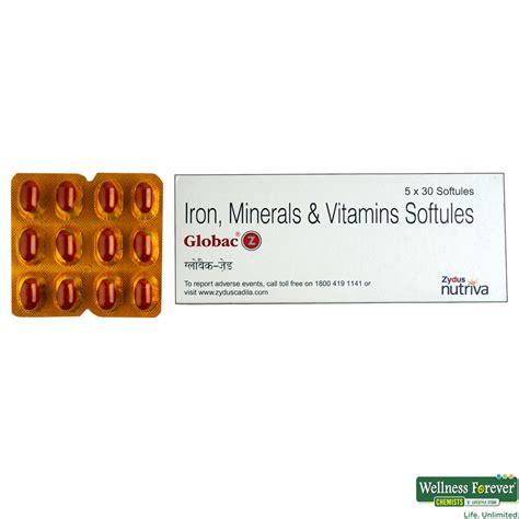 Buy Globac Z 30 Capsules Online At Best Prices Wellness Forever