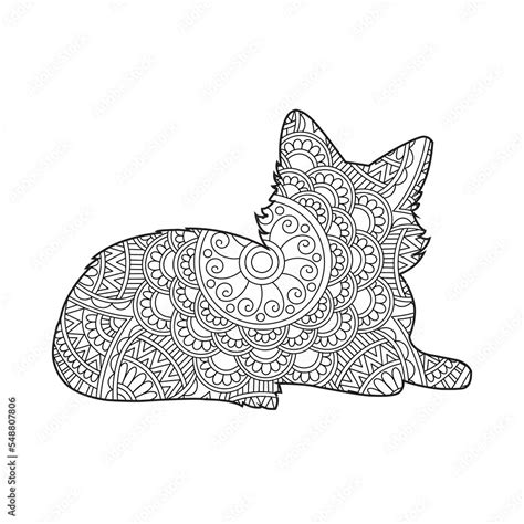 Cat Mandala Coloring Pages