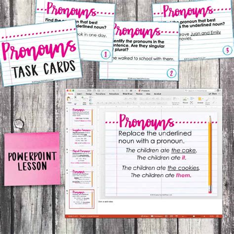 Third Grade Grammar Pronouns • Teacher Thrive