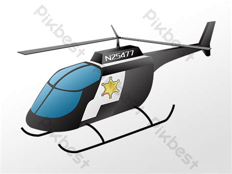 손으로 그린 경찰 순찰 헬리콥터 그림 일러스트 Png Psd 무료 다운로드 Pikbest