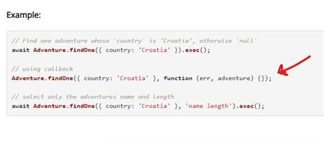 Docs Official Document Shows That Modelfindone Accepts Callback But