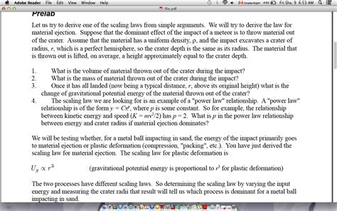 let us try to derive one of the scaling laws from