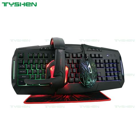 Gaming Combo Kit 4 In 1 For Pc Keyboard Mouse Mouse Pad Headphone Gaming Combo Kit And Gaming