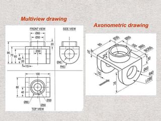 Basics Of Engineering Drawing First Angle Projection PPTX
