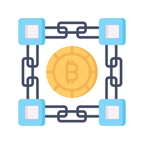 Bitcoin Blockchain Vector Design Isolated On White Background 30744042