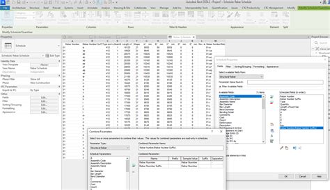 Varying Rebar Sets Schedule Autodesk Community
