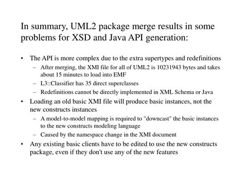 Ppt Uml2 Package Merge Powerpoint Presentation Free Download Id3405376