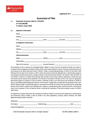 Guarantee Of Title Agreement Blank Fillable Template Fill Out