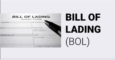 Understanding Different Types Of Bill Of Lading Knowledge Reason