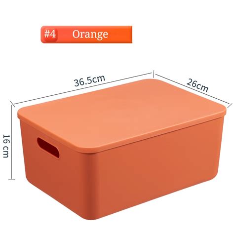 Flash SaleStackable Storage Box With Dustproof Lid Cabinet Organizer Storage Box With