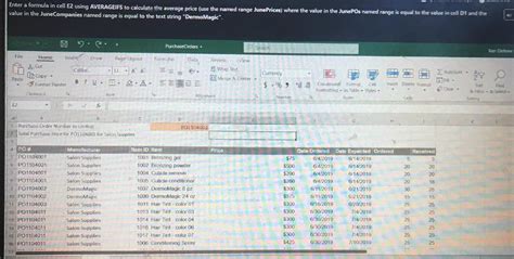 Solved Enter A Formula In Cell E2 ﻿using Averageifs To