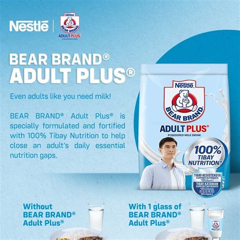 Bear Brand Adult Plus Powdered Milk Drink 12kg Shopee Philippines