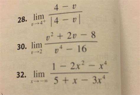 Solved Lim V Rightarrow V V Lim V Chegg Com