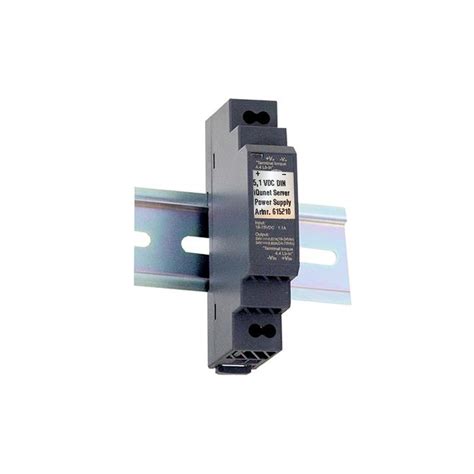 DIN Rail 5 1V IQunet Server Power Supply DC Input Micro USB B Output IQunet Com