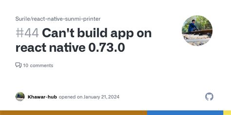 can t build app on react native 0 73 0 · issue 44 · surile react