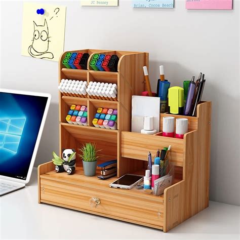 홈오피스 사무실용 정리함 스탠드 화장품 정리함 펜 정리함 다기능 대용량 사무용품 핸드폰닷컴