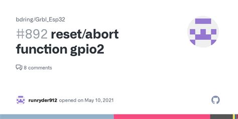 Reset Abort Function Gpio Issue Bdring Grbl Esp GitHub