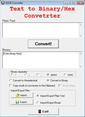 ASCII Converter 1 2 Download Free Ascii Converter Exe