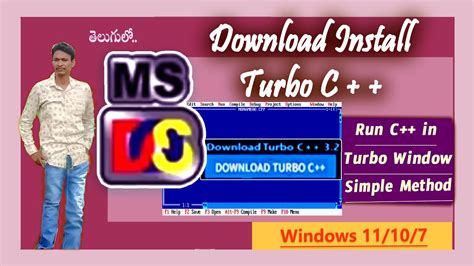 How To Download And Install Turbo C C Program On Windows 10 Ll 11 Latest 2024 Youtube