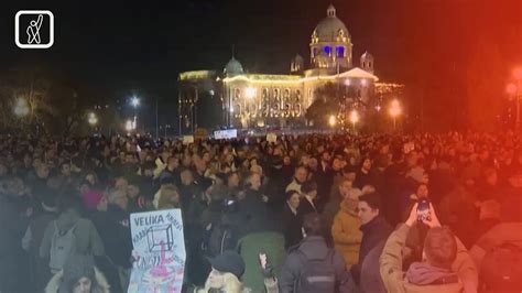 პროტესტი სერბეთში არჩევნების შედეგების გაუქმების მოთხოვნით Youtube