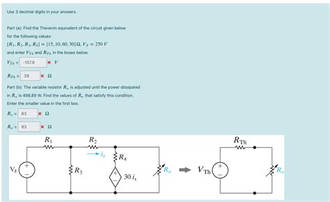 Solved Use Decimal Digits In Your Answers Part A Find Chegg Com