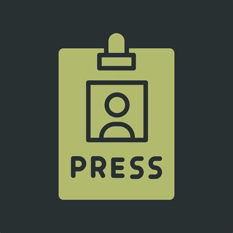 Press Pass Icon Design 54618721 Vector Art At Vecteezy