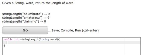 Solved Given A String Word Return The Length Of