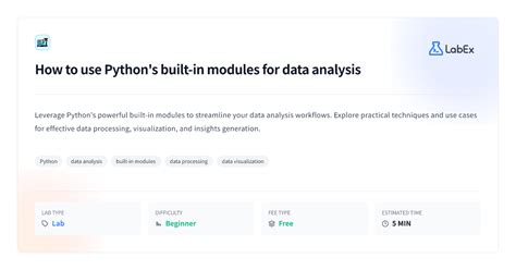 How To Use Pythons Built In Modules For Data Analysis Labex