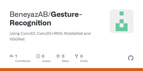Github Beneyazabgesture Recognition Using Conv3d Conv2drnn