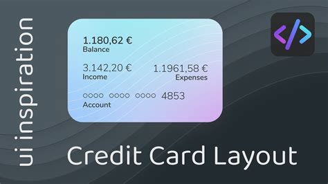 How To Build A Stylish Credit Card Layout Glassmorphism Html And Css