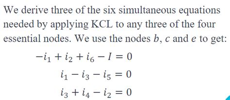circuit analysis kcl writing equation for essential node