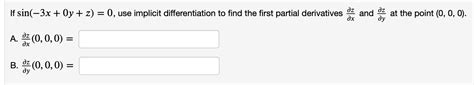 Solved Point Find The Partial Derivatives Indicated Chegg