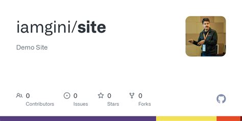 Github Iamgini Site Demo Site