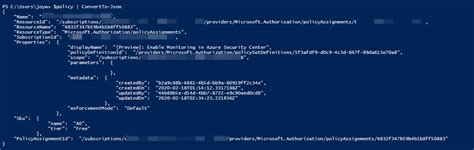 List Azure Security Center Policies Status Using Azure Az Powershell Cmdlets Stack Overflow
