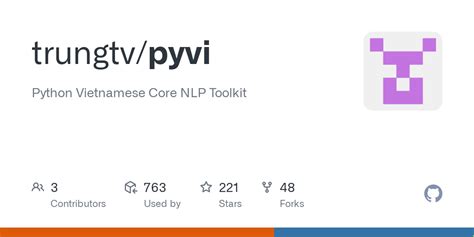 GitHub Trungtv Pyvi Python Vietnamese Core NLP Toolkit