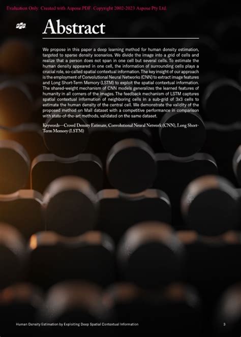 Research Paper Human Density Estimation By Exploiting Deep Spatial Contextual Information Fpt