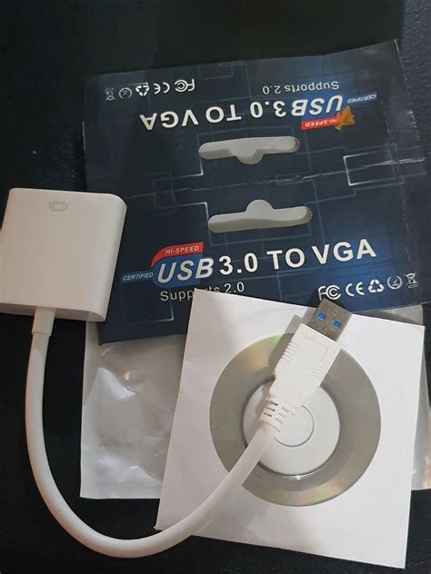 Usb To Vga Adapter Computers Tech Parts Accessories Cables Adaptors On Carousell