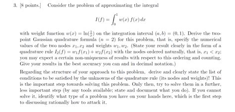 Points Consider The Problem Of Approximating Chegg