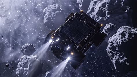 Free Spacecraft Amid Asteroids Image Download At Stockcake