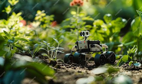 Cinematic Documentary Photography Of An Arduino Robot In Environment