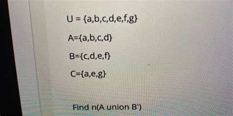 Solved U A B C D E F G A A B C D B C D E F C A E G Chegg Com