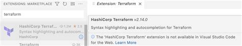 Make Terraform Extension Available In Browser Mode